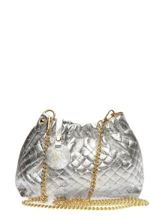 Anna Luchini Silber Rindsledertasche