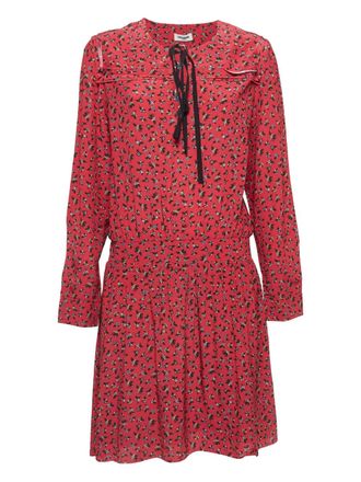 Zadig&Voltaire robe fleurie pre-owned à manches longues - Rouge
