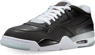 Nike Air Jordan 4 RM Chaussures pour homme (HV5184-010, noir/gris loup/blanc/rouge feu), Noir/gris loup/blanc/rouge feu, 44 EU