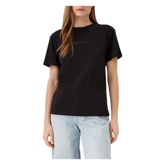Calvin Klein Graphic Tee - - Tops - Damen - Schwarzk - XS