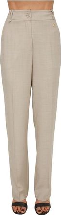 Fracomina Femme, Pantalons, Beige, Taille: 34 FR Slim-fit Pantalons