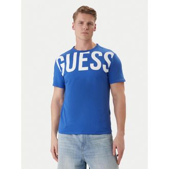 Guess T-Shirt F6GI01 J1314 Blau Slim Fit