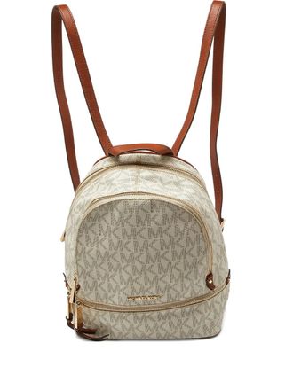 Michael Kors sac &agrave; dos &agrave; motif monogramm&eacute; - Blanc