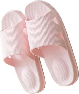 Yardwe Pantoufles Int&eacute;rieur Antid&eacute;rapantes L&eacute;g&egrave;res pour Homme et Femme Sandales Ouvertes Respirantes et Confortables pour Salle de Bain et Maison Couleur Ros