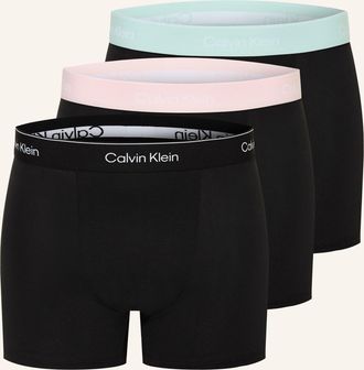 Calvin Klein 3er-Pack Boxershorts Icon Cotton Relaxed Fit schwarz