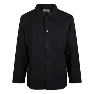 Calvin Klein Homme, Vestes, Noir, Taille: XL Cotton Shirt