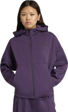 adidas Womens Z.N.E. Zip-Hoodie Aurora Plum M