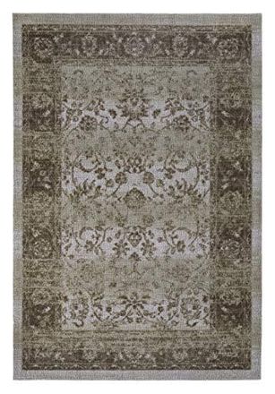 Andiamo Designteppich Kurzflor Musterteppich strapazierfähig, Ornament hellbraun, 100% Polyamid, 80 x 150 cm