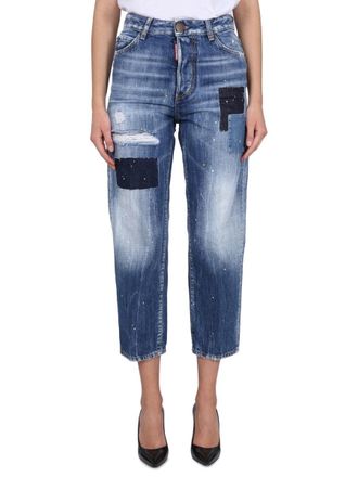 Dsquared2 Cotton Denim Jeans - Blue