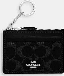 Coach Schmales Mini-Kartenetui Mit Ausweisfach Aus Signature-Denim