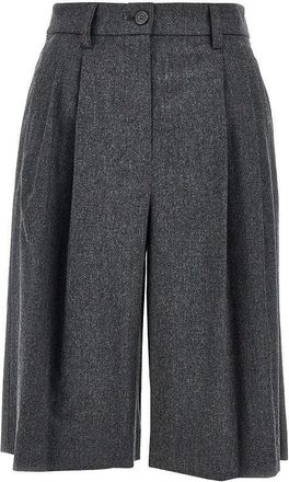 Emporio Armani Bermuda in flanella con pinces Woman 40