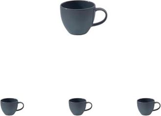 like. by Villeroy & Boch Crafted Espressotasse Blau, Sp&uuml;lmaschinenfest, Mikrowellensicher, Tasse, Kaffeetasse, Trinkgeschirr, Mokkatasse, Premium Porzellan (Packung mit 4)