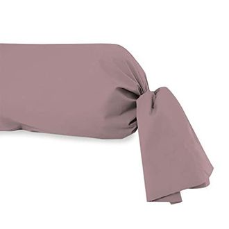 Soleil d'Ocre Taie de traversin, Coton 57 Fils, Rose, 45x185 cm