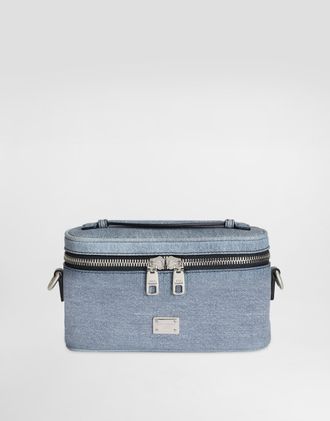 Dolce & Gabbana Minibag Atene Aus Denim-nubuk - Mann Schultertasche Denim Onesize