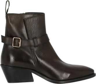 Moma Moma - Bottines en cuir - Femme - Chaussures - Brun - Taille: 38 EU