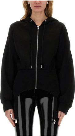 Fiorucci Femme, Sweatshirts et sweats &agrave; capuche, Noir, Taille: 36 FR Zip-through