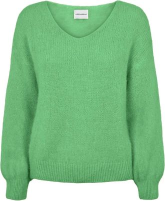 Americandreams Americandreams, Femme, Pulls, Vert, Taille: 38 FR Milana LS Alpaca Pullover