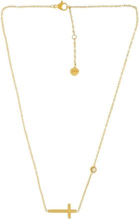 Dansk Copenhagen Glaube Kreuz Halskette Vergoldet - - Accessories - Damen - Gelb - ONE SIZE