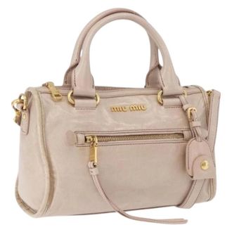 Miu Miu Sac &agrave; main Pre-owned - Femme - Pre-owned - Beige - Taille: ONE Size