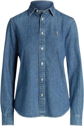 Polo Ralph Lauren Femme, Blouses et Chemises, Bleu, Taille: 32 FR Chemise en jean coupe slim