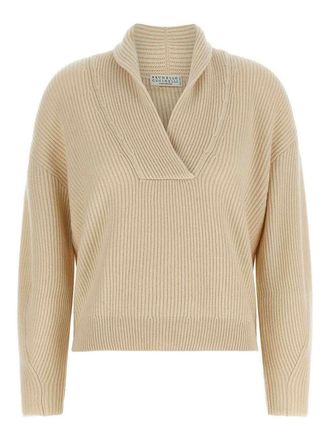 Brunello Cucinelli Rundhalspullover - Beige