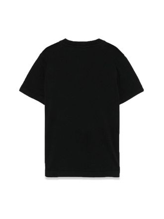 Stone Island Logo-Embroidered Cotton T-Shirt - Black