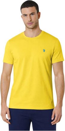 U.S.Polo Association U.s. Polo Assn., Homme, Tops, Jaune, Taille: M Mick Logo Cuore T-shirt