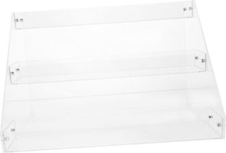 Valiclud Acryl Getränkehalter 3-stufiger Präsentationsständer Mehrschichtiges Displayregal Für Supermarkt Und Kiosk Transparent Abnehmbar Platzsparend