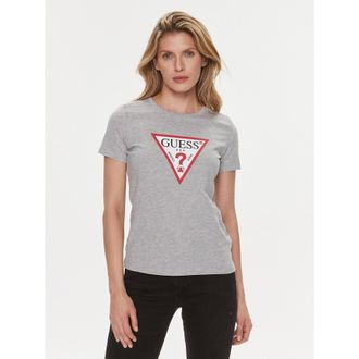 Guess T-Shirt W1YI1 BI3Z14 Grau Slim Fit