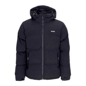 Iuter Schwarze Puffer Daunenjacke mit Verstellbarer Kapuze - - Jackets - Herren - Schwarzk - XL