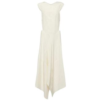 Joseph Seidenkleid mit tiefem R&uuml;ckenausschnitt - - Dresses - Damen - Beige - S