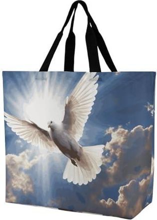 Generic Dove Sky Sac Cabas D&eacute;contract&eacute; Sacs Grand Sac Fourre-Tout Pour Universit&eacute; Plage Travail
