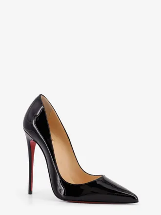 Christian Louboutin Womens Pumps Kate Patent Leather Black High Heel Shoes