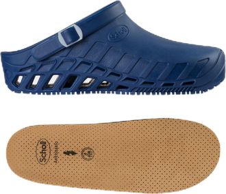 Scholl Clog Evo Blau Anatomische und Antistatische Einlegesohlen f&uuml;r Clog Evo - Blau/Braun