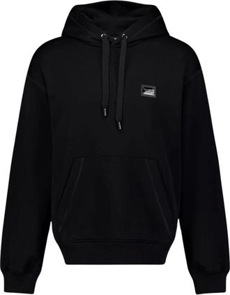 Dolce & Gabbana Homme, Sweatshirts et sweats &agrave; capuche, Noir, Taille: M DG Essentials Jersey Sweat &agrave; capuche