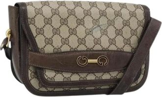Gucci Sac bandouli&egrave;re vintage doccasion - Femme - Pre-owned - Beige - Taille: ONE Size
