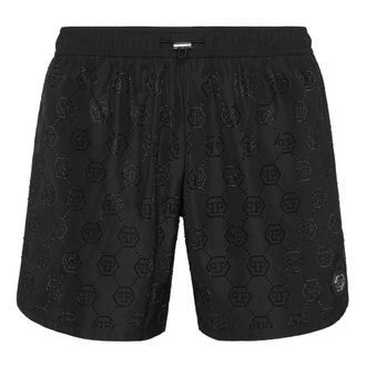 Philipp Plein Homme, Maillots de bain, Noir, Taille: M Maillots de bain Short Pantalons Crystal
