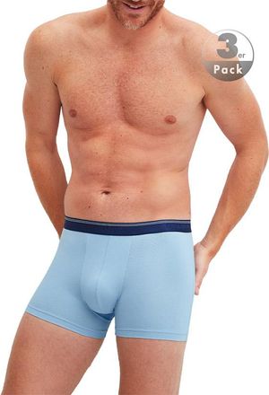 CALIDA Herren Trunks blau Baumwolle unifarben