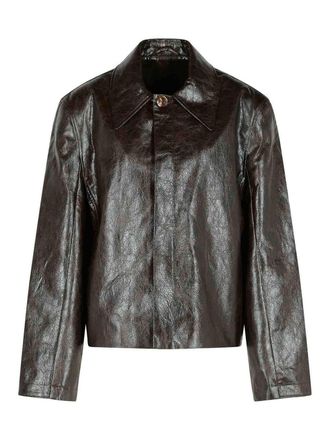 Séfr Blouson En Cuir - Marron