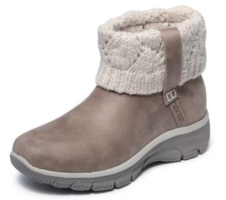 Skechers Damen Stiefeletten/Winterschuhe Cozy Weather 2 Taupe Textil, Größe:39, Farbauswahl:grau
