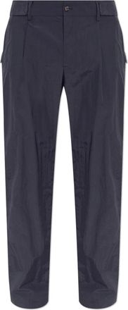 Dolce & Gabbana Homme, Pantalons, Bleu, Taille: 2XL Pleated Pantalons