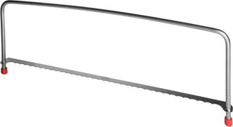 Lares Tortenschneider Edelstahl 40 cm - höhenverstellbarer Tortenbodenschneider mit Skala - Tortenmesser Wellenschliff - Torten Werkzeug für Konditor - Made