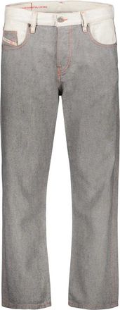 Diesel Homme, Jeans, Gris, Taille: W33 Jean Droit Cinq Poches