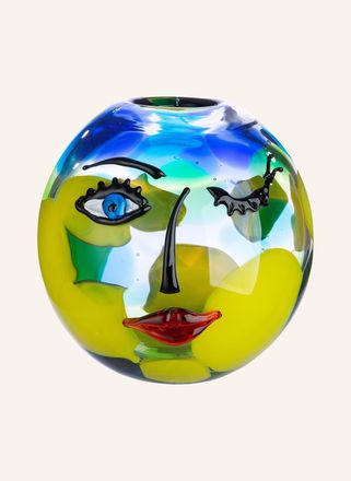Gilde Gesichtsvase Novento blau