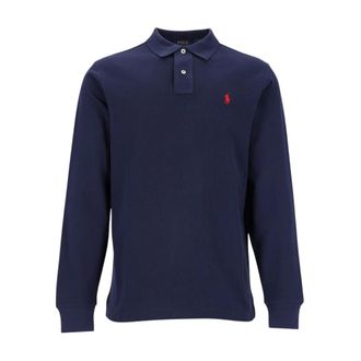 Polo Ralph Lauren Polo &agrave; manches longues - Homme - Tops - Bleu - Taille: L