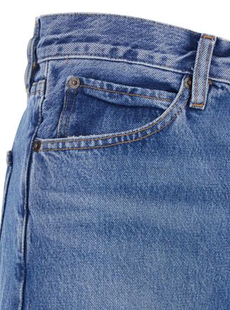 Frame Denim Womens Jeans The Vertical Blue Denim Cotton