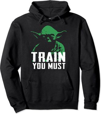 Star Wars Yoda Train You Must Two Tones Portrait Pullover Hoodie