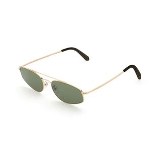 Retro Superfuture unisex, Accessoires, Jaune, Taille: 59 MM Lunettes de soleil vertes 2.0 Thème