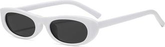 Generic Lunettes De Soleil &Agrave; Petite Monture For Hommes, Sports Plein Air, Vacances, Femmes, Navetteurs, Conduite(White)