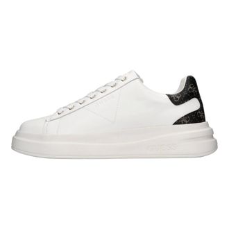 Guess Homme, Chaussures, Blanc, Taille: 43 EU Elba 4G Logo Baskets
